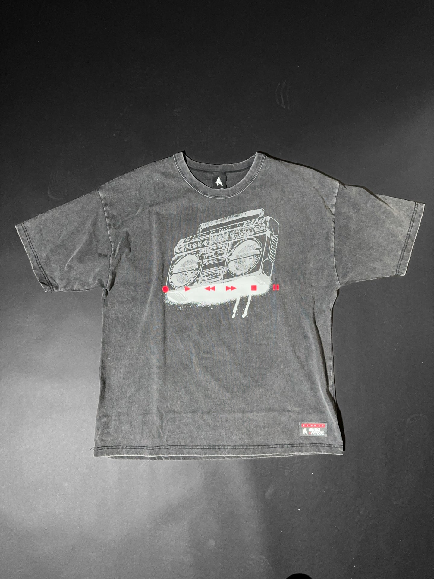 MUSKA™ x PERSUE - [GHETTO BLASTER SHIRT*] – MUSKA SKATEBOARDS