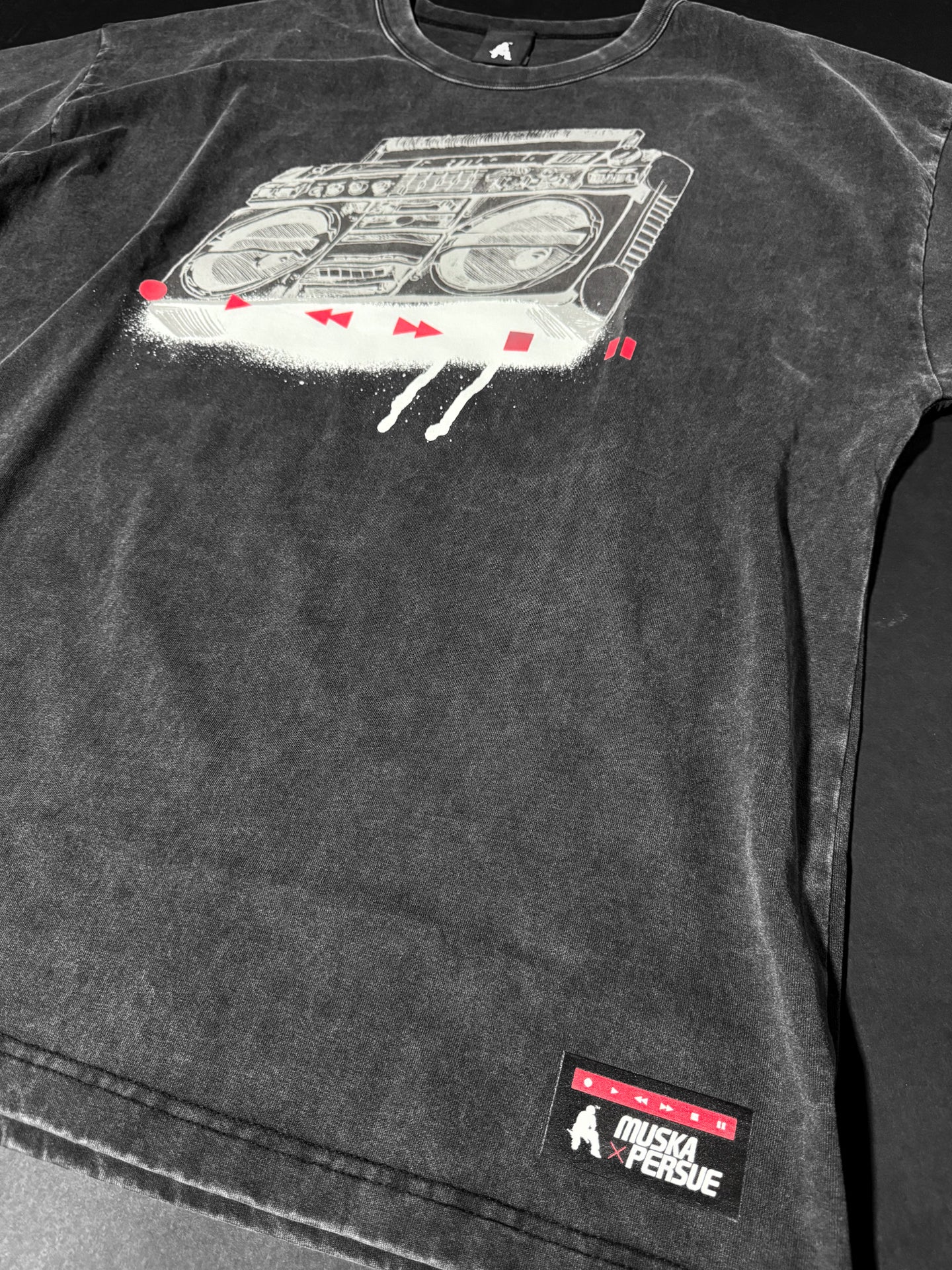 MUSKA™ x PERSUE - [GHETTO BLASTER SHIRT*] – MUSKA SKATEBOARDS