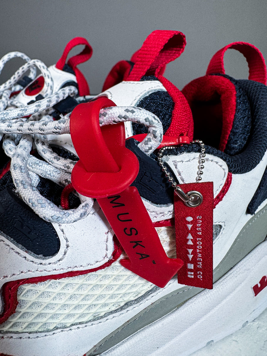 NEW* DEADSTOCK* MUSKA™ 2000* - RED/NAVY/WHT* NEW* – MUSKA SKATEBOARDS